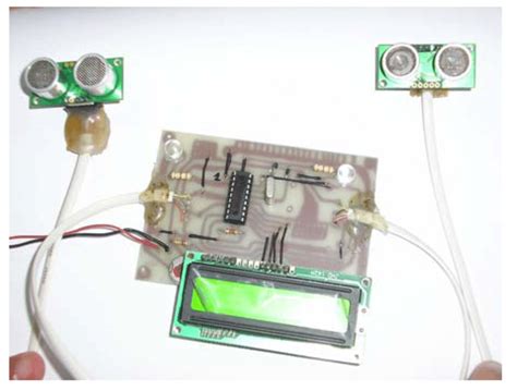Overview Of Designed Ultrasonic Sensor Module With Lcd And To Leds Download Scientific Diagram