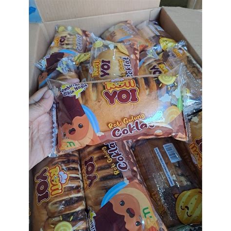 Jual Roti Gulung Yoi Roti Enak N Lembut Coklat N Vanilla Shopee