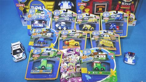 또봇 C 미니 와 로보카 폴리 시리즈 8개 플레이모빌 피규어 장난감 동영상 Robocar Poli Cars And Play Mobil Figure Toy Youtube