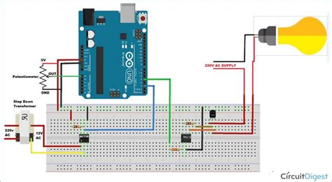 Ac Light Dimmer Using Arduino And Triac Arduino Dim Lighting Arduino Projects