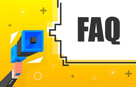 Faq 배너 템플릿입니다 메가폰을 사용한 마케팅 전단지 등분 및 픽셀 스타일 소매 프로모션 및 공지를 위한 템플릿입니다 벡터