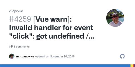 Vue Warn Invalid Handler For Event Click Got Undefined Vue