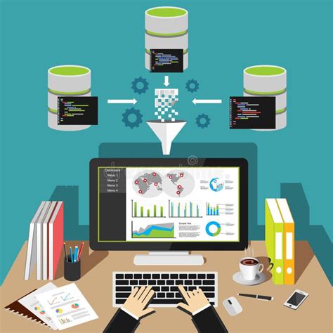 Database Management Icon Database Architecture Symbol Stock Vector