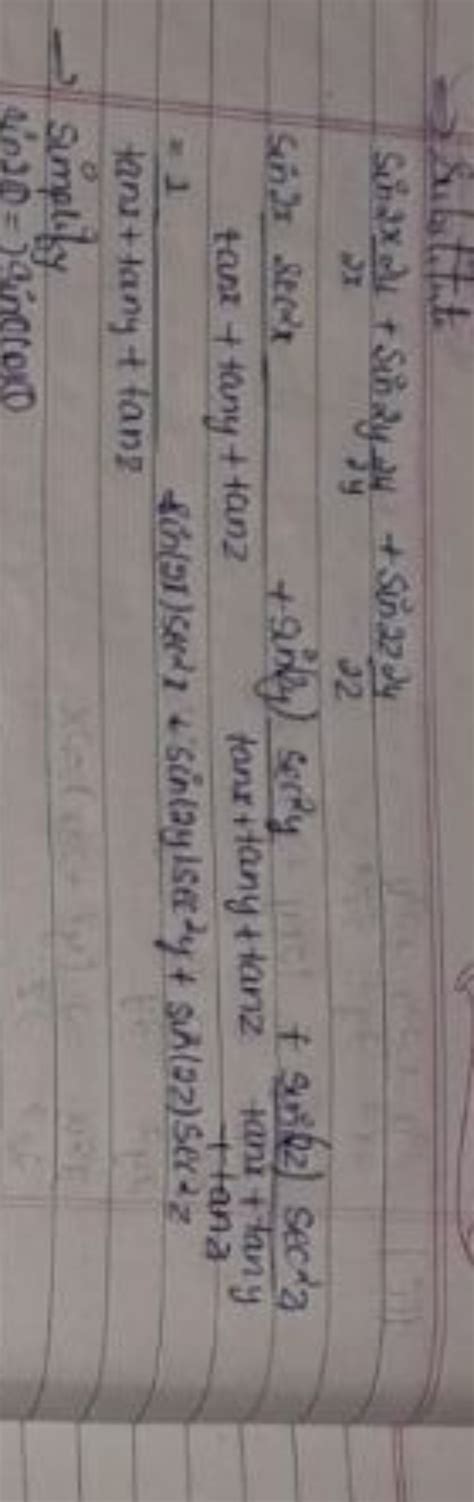 Simplify The Following Trigonometric Expressions Frac Sin 2x Sec X
