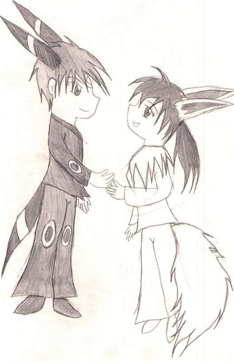 Umbreon And Flareon Human By Uchiha00006 On Deviantart