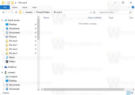 Rename Quick Access Pinned Folders In Windows 10