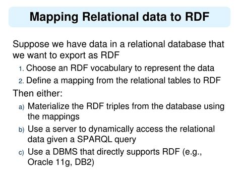 Ppt Rdf And Relational Databases Powerpoint Presentation Free