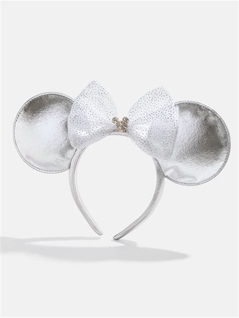 Disney Minnie Mouse Ears Silver Headband Minnie Mouse Silver Ears