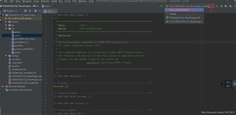 基于clion ide stm32cubemx搭建stm32开发环境（详细介绍搭建过程） embedded startup tcl