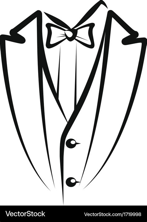 Tuxedo Royalty Free Vector Image Vectorstock