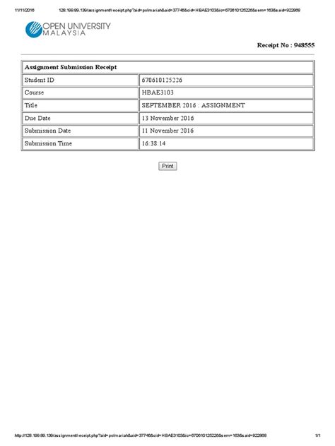 12819989139 Assignment Receipt Pdf