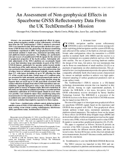 Pdf Non Geophysical Effects In Gnss Reflectometry