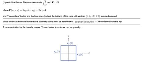 Solved Use Stokes Theorem To Evaluate Scurl FdSScurl Chegg
