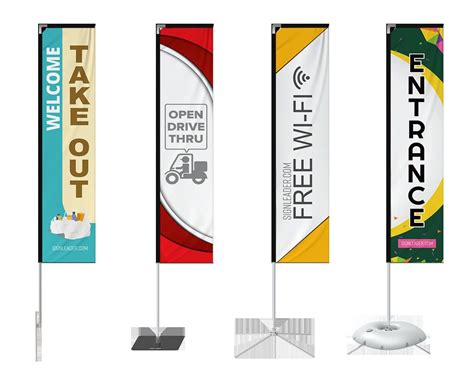 Custom Rectangle Feather Flags Double Sided Feather Flag