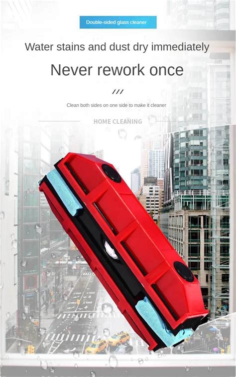 유리 닦는 양면 강한 자석 대형 흡입 가정용 고층 클리너 유리창 인공물 와이퍼 유리 스크레이퍼