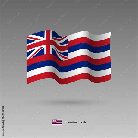 Vetor De Hawaiian Islands Flag Official Colors And Proportion