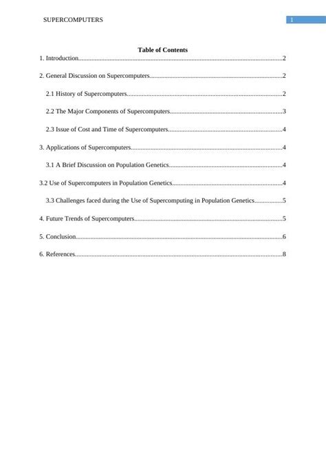 Supercomputers Applications In Population Genetics