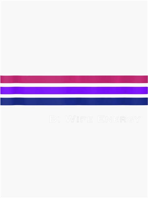 bi wife energy stripe line bisexual sticker for sale by sochuji redbubble