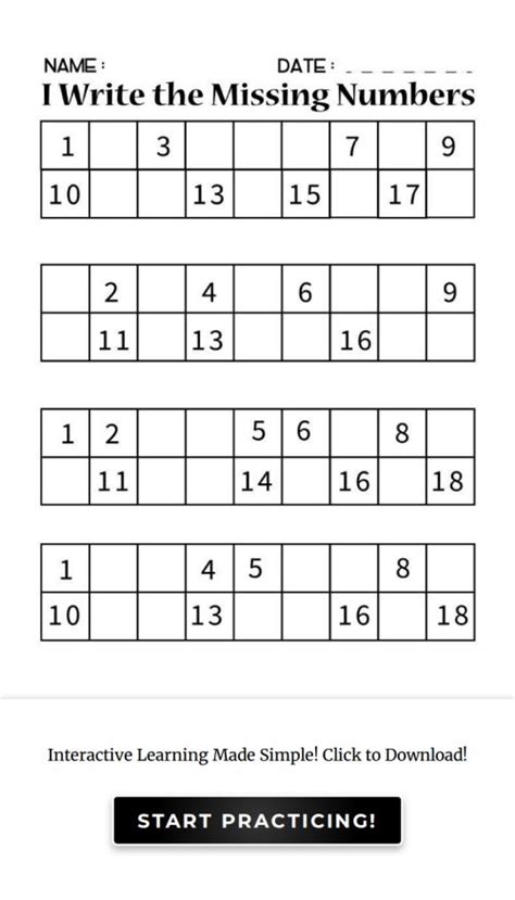 Missing Numbers 1st Grade Worksheets Free Printables 1st Grade