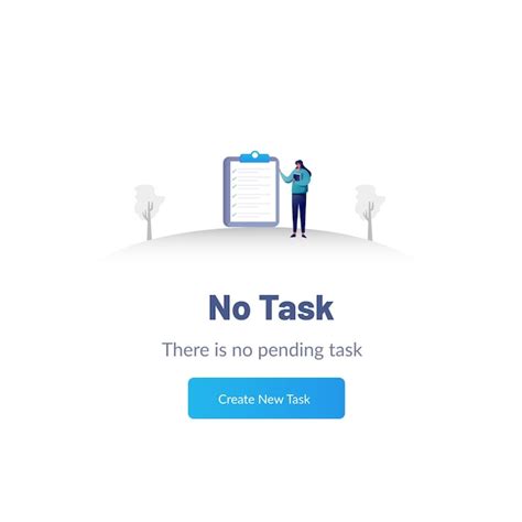 premium vector no task available illustration