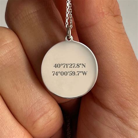 Custom Coordinates Jewelry Positive Prints