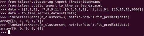 timeserieskmeans with different length time series · issue 215
