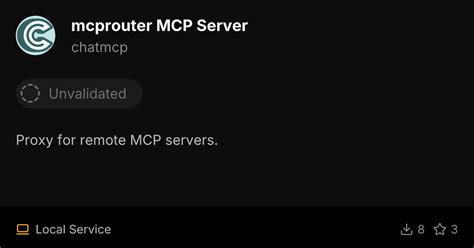 Mcprouter Mcp 服务器 Mcp Servers · Lobehub