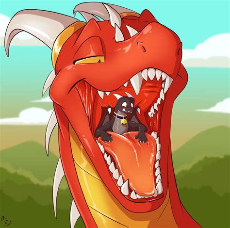 Rule Horns Ambiguous Gender Back Wings Black Body Claws Clenched Teeth Collar Bell