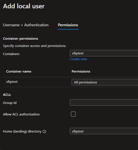 How To Configure Directory Level Permission For Sftp Local User Microsoft Community Hub
