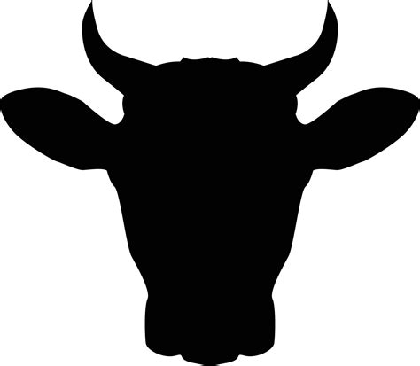 Clipart De Boi Preto E Branco