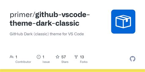 Github Primer Github Vscode Theme Dark Classic Github Dark Classic