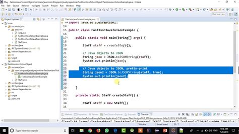 Fastjson Convert Java Objects To Json Java Object To Json Conversion Rajasekhar Reddy Youtube