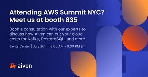 Jenn Junod On Linkedin Aws Summit Nyc 2023 Aiven