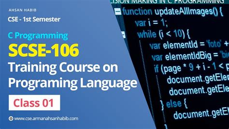C Programming Tutorial 01 Syntax Comment Variables Youtube