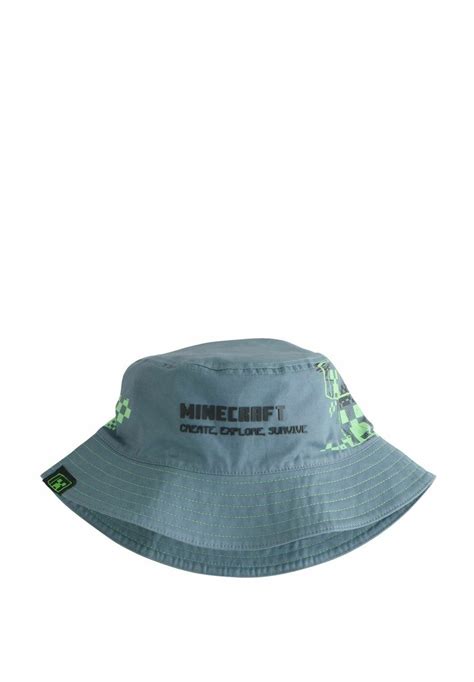Next Minecraft Bucket Hat Grey Greengrey Zalando Next Minecraft Bucket Hat Grey Greengrey Zalando