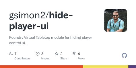 Github Gsimon Hide Player Ui Foundry Virtual Tabletop Module For Hiding Player Control Ui