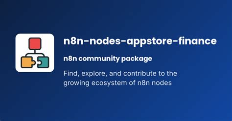 N8n Nodes Appstore Finance N8n Community Package Ncnodes