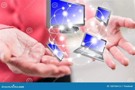 Concept Of Devices Connection Stock Image Image Of Network Business