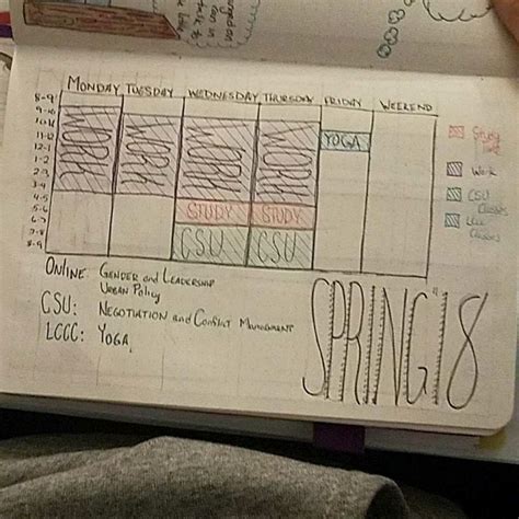Semester Weekly Schedule Basic Schedule Of My Week Color Coded For Work Classes And Online Semester Weekly Schedule Basic Schedule Of My Week Color Coded For Work Classes And Online