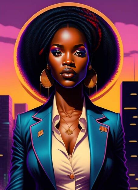Premium Ai Image African Black Woman Model Ai Generate