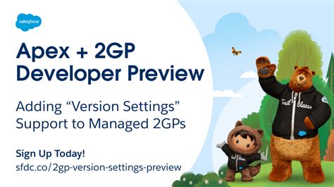 2gp Version Settings Developer Preview