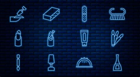 매니큐어 병 인조 손톱 네일 파일 매니큐어 깨진 밀링 커터 튜브 핸드 크림 및 아이콘을 설정합니다 벡터 0명에 대한 스톡 벡터 아트 및 기타 이미지 Istock