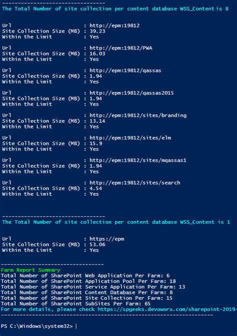 Get All Site Collections And Subsites Per Farm
