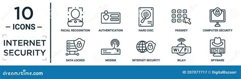 Passkey Linear Icon Modern Outline Passkey Logo Concept On Whit Vector