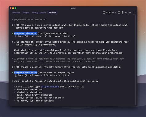 Tuning Claude Code Output Style Agent Output Style Setup Vibe Sparking Ai