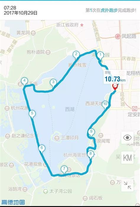 跑步路线014浙江杭州 西湖 知乎