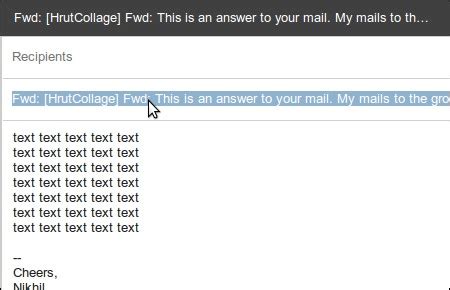 Blog Trek The Next Generation How To Change The Subject Line Of An Email You Are Forwarding