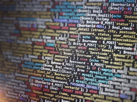 在笔记本电脑屏幕上编程php程序代码phphtmlcss网站笔记本电脑上的计算机代码高清图片下载 正版图片504445894 摄图网