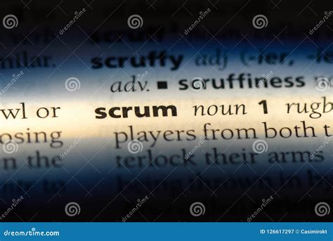 Scrum Stock Image Image Of English Word Concept Printed 126617297