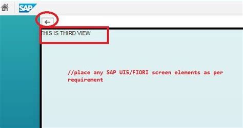 Page View Navigation In Sapui Fiori Using Routing Technique